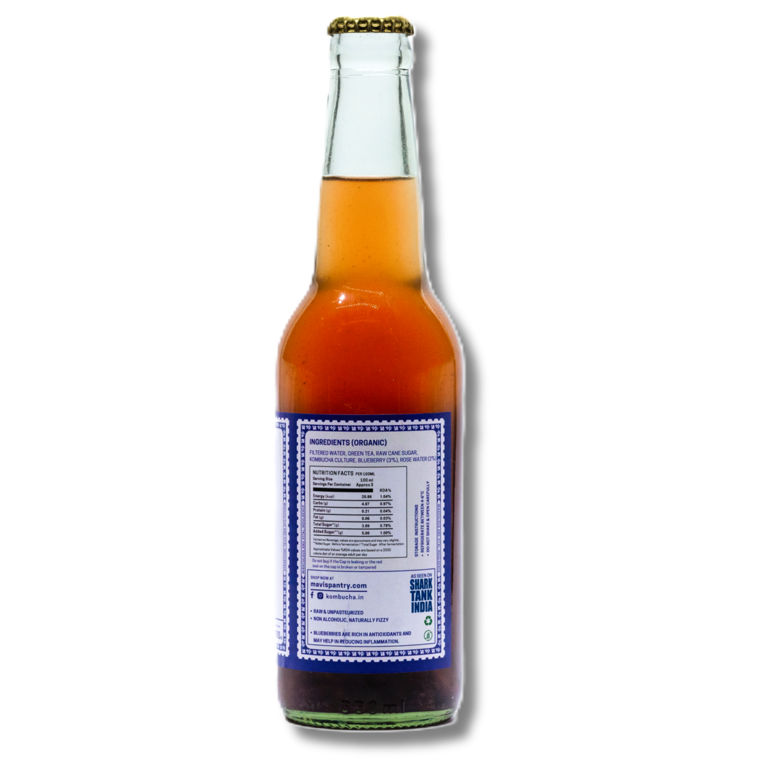 MAVI's Blueberry kombucha 300ml – Fermented to perfection