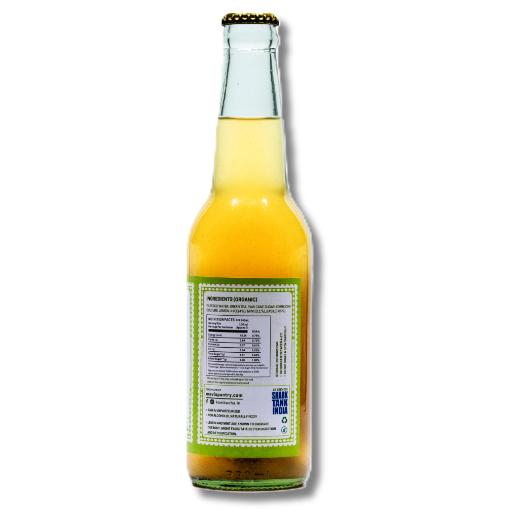 MAVI's Lemon Mint Kombucha 300ml | Summer Special